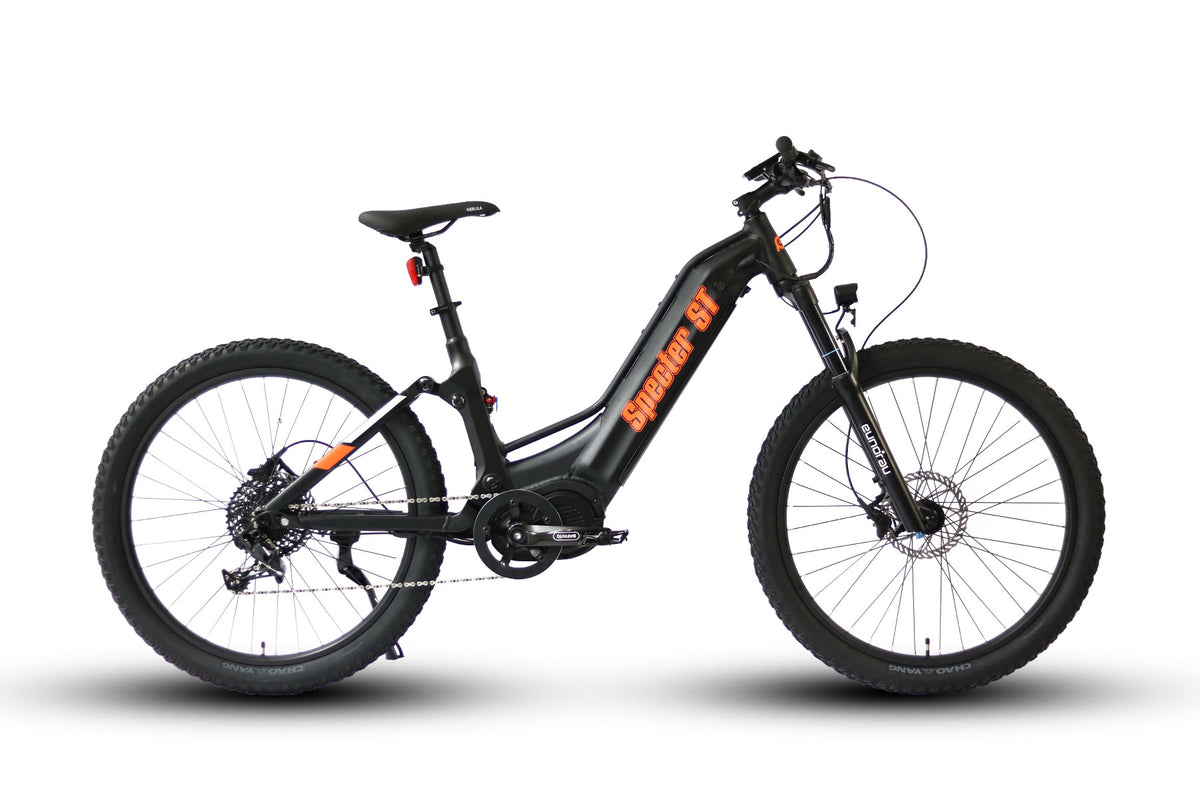 Specter-ST Mid Drive Full Suspension Step Through – Krafty Bikes